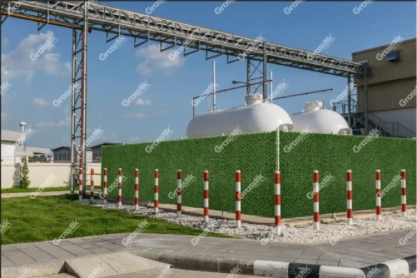 Elevate Factory Fencing with Grasstik Grass Walls - Grasstik