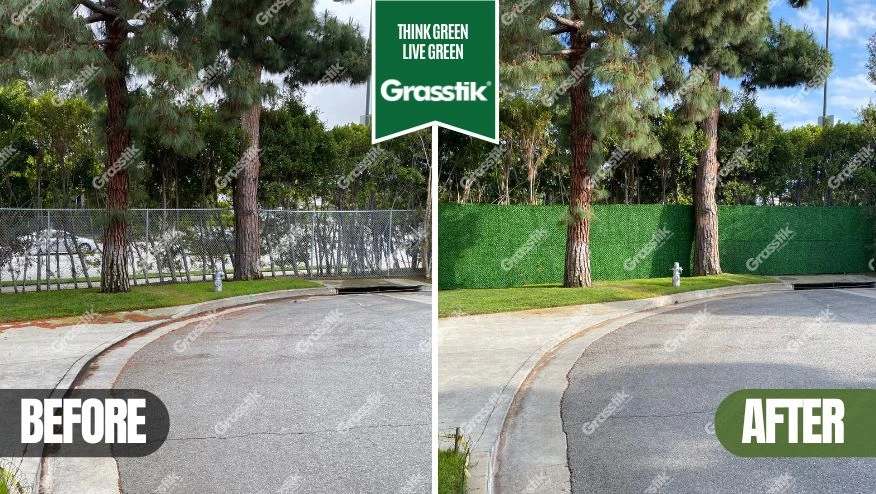 Artificial Grass Fences and Panels for Privacy - Grasstik